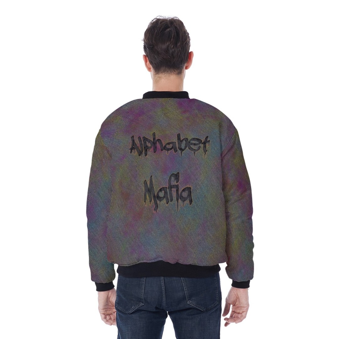 LGBTQ Coat, Alphabet Mafia Bomber Jacket, Faux Denim Overcoat, Warm ...