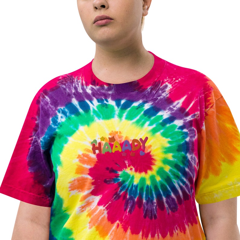 Haaady Gyaruo Top Tie Dye T-shirt Genderless Clothes J Fashion Gift ...
