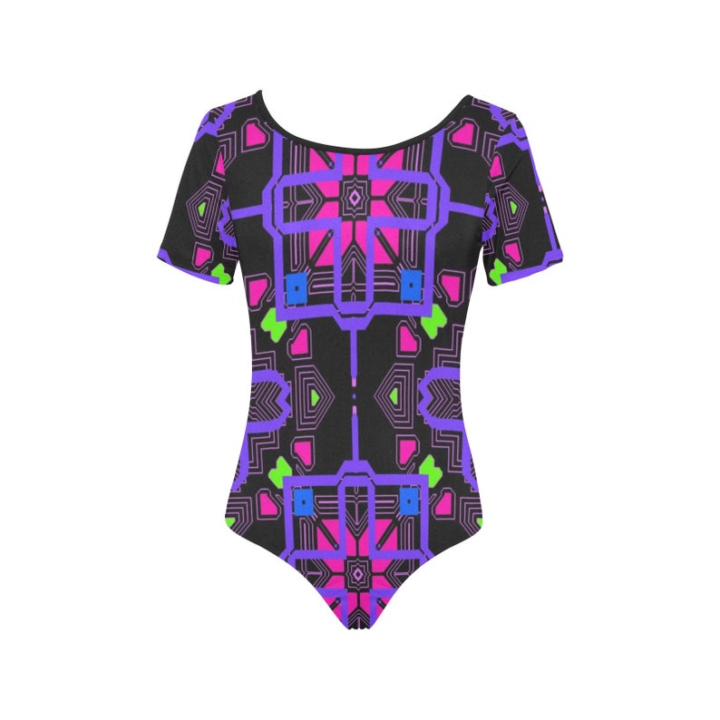 Techwear Bodysuit, Rave Catsuit, Neon Cyberpunk, Plus Size Rave Wear ...