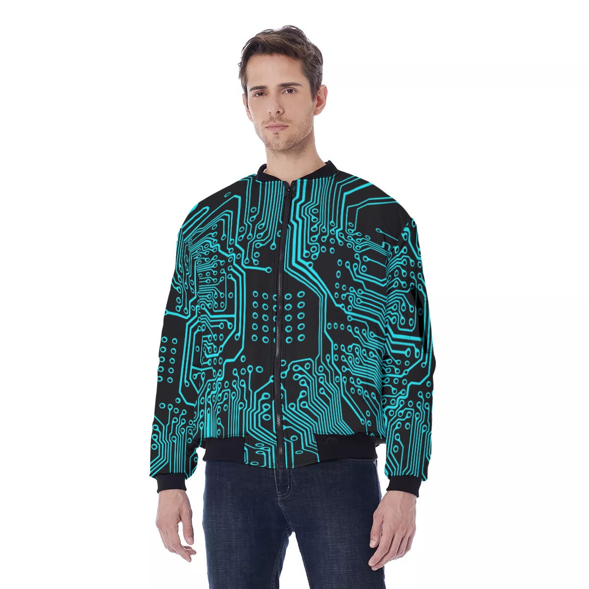 Cyberpunk Jacket, Bomber Jacket, Cyber Goth Clothing, Unisex Gifts ...