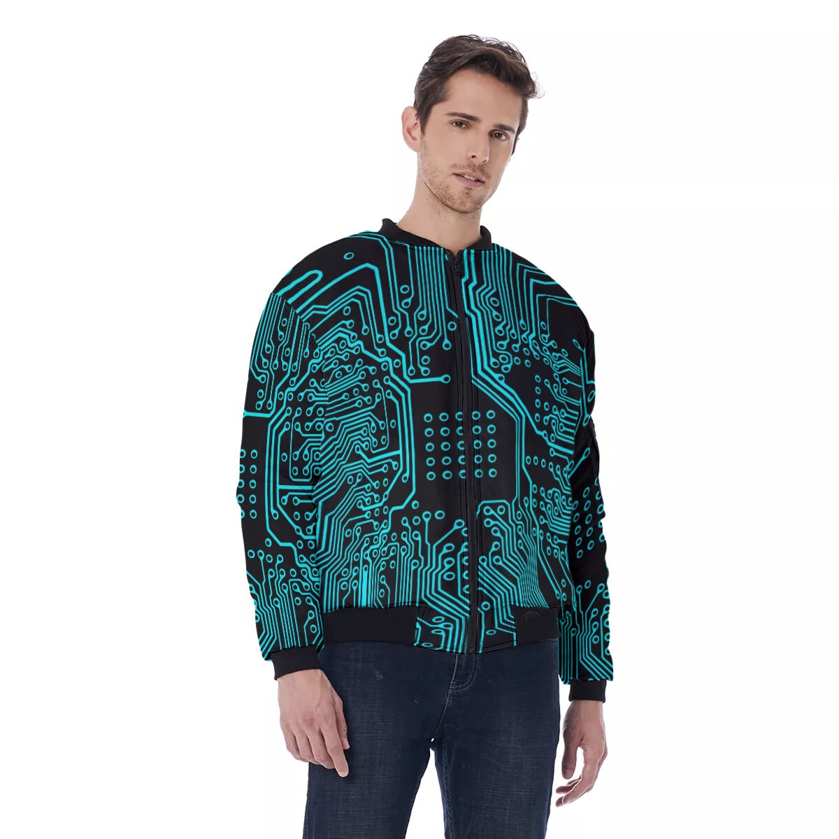 Cyberpunk Jacket, Bomber Jacket, Cyber Goth Clothing, Unisex Gifts ...