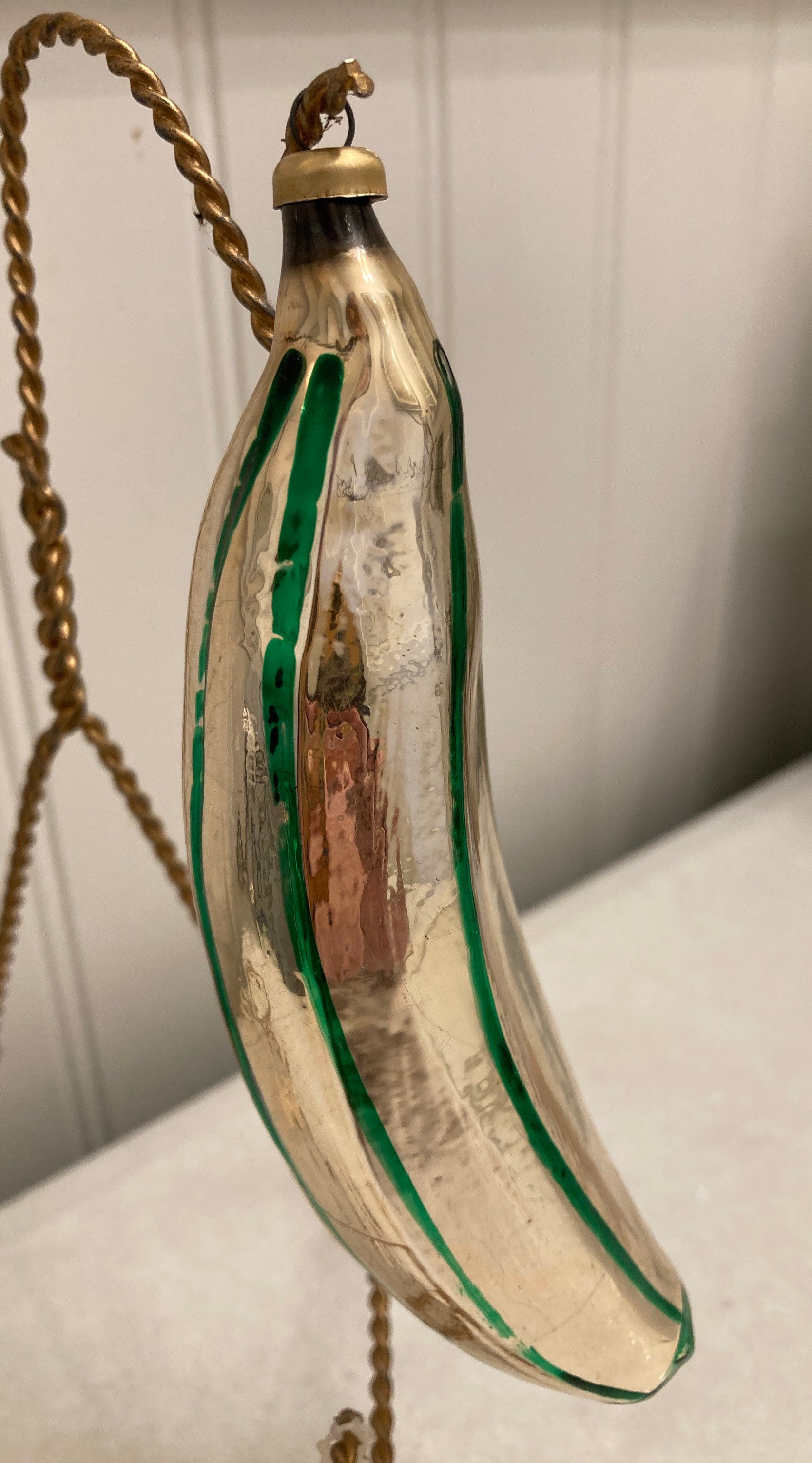 Rare Mercury Glass Banana Ornament West Germany - Etsy