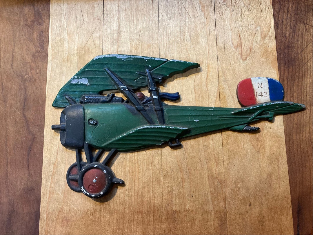 Sexton Biplane Plaque Homco - Etsy