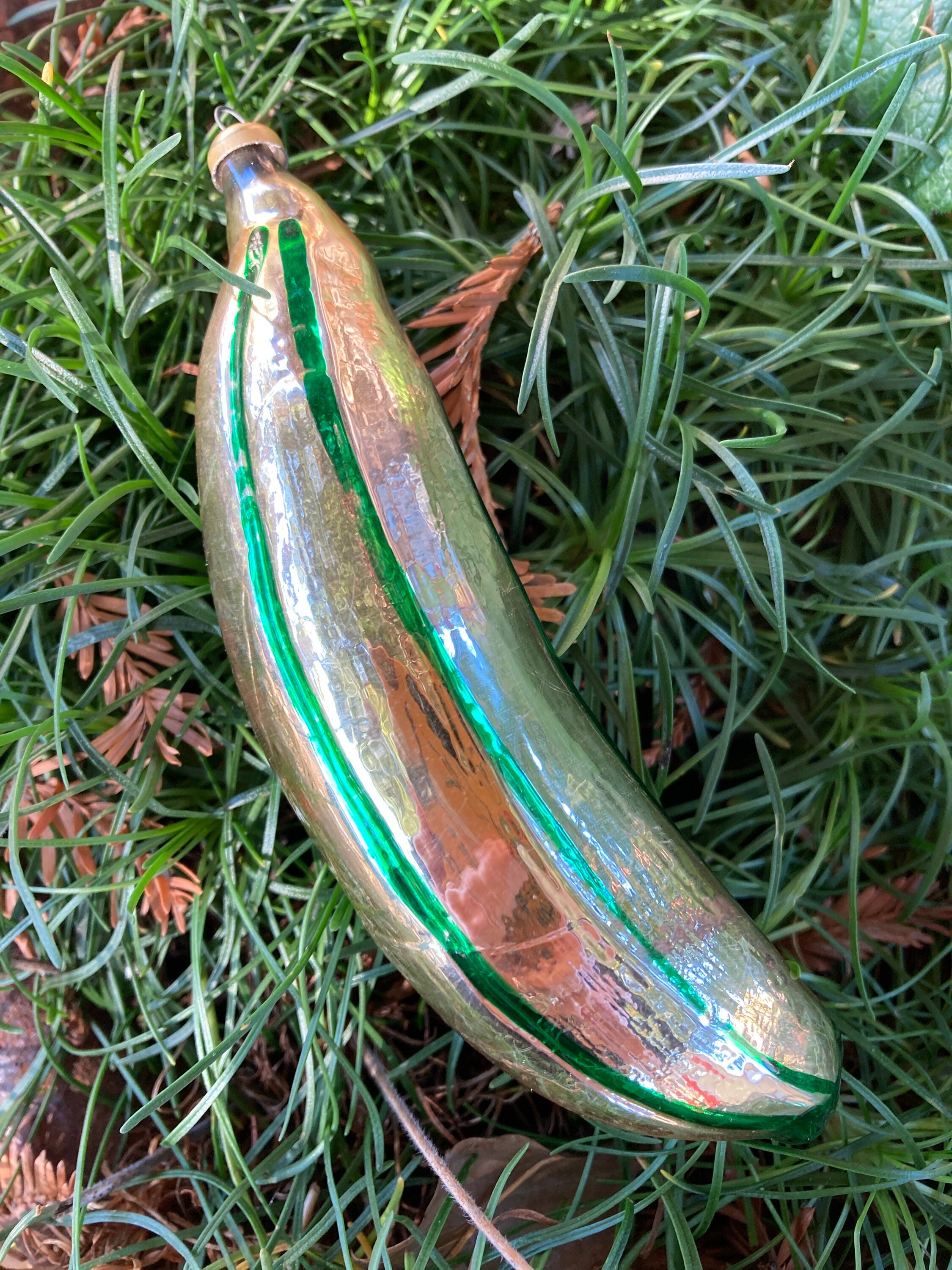 Rare Mercury Glass Banana Ornament West Germany - Etsy