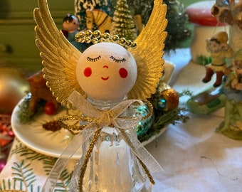 Vintage Handmade Kitchen Angel Salt Shaker Angel Decor Figurine ...