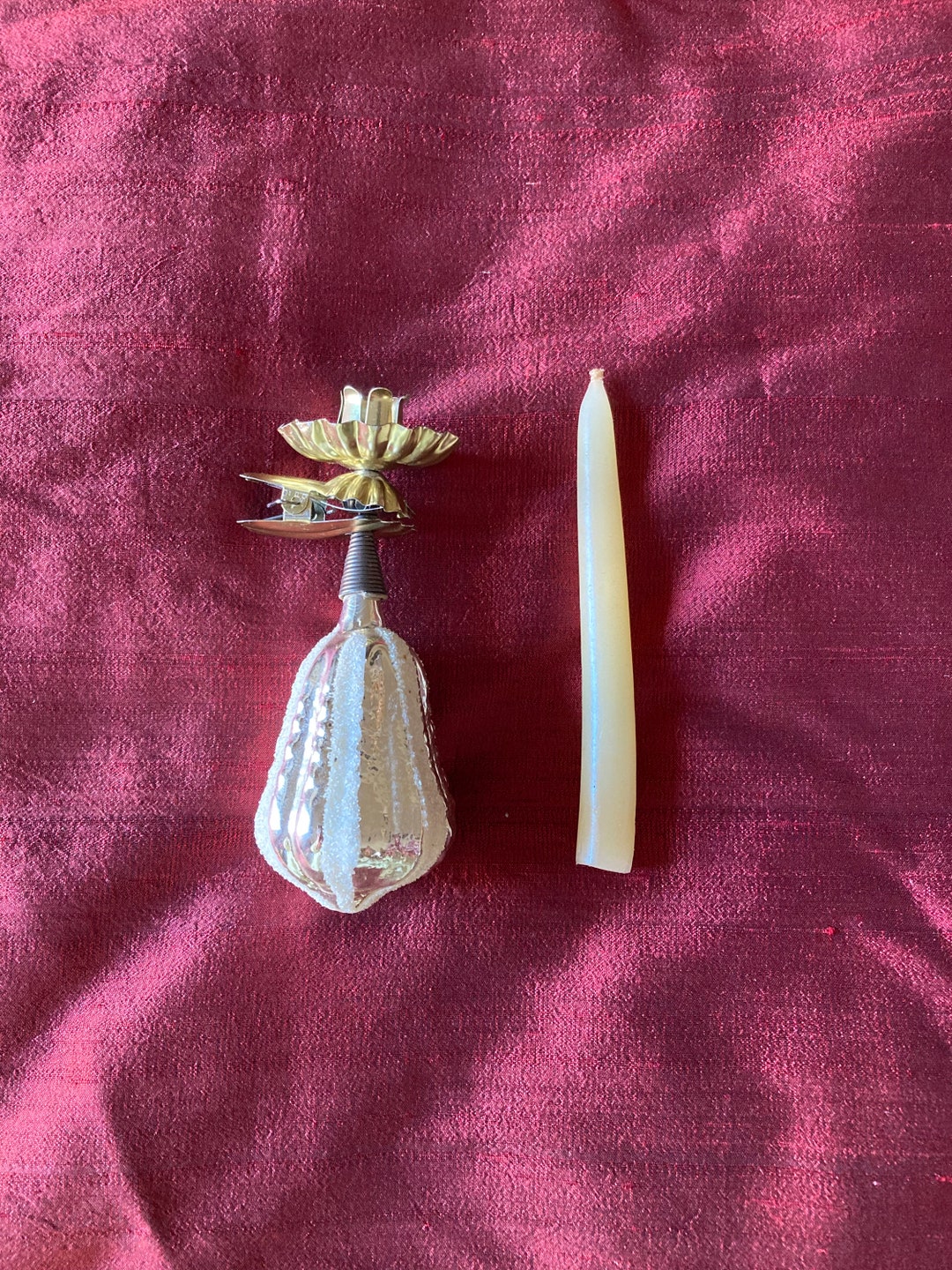 Vintage Christmas Tree Clip on Candle Holder - Etsy