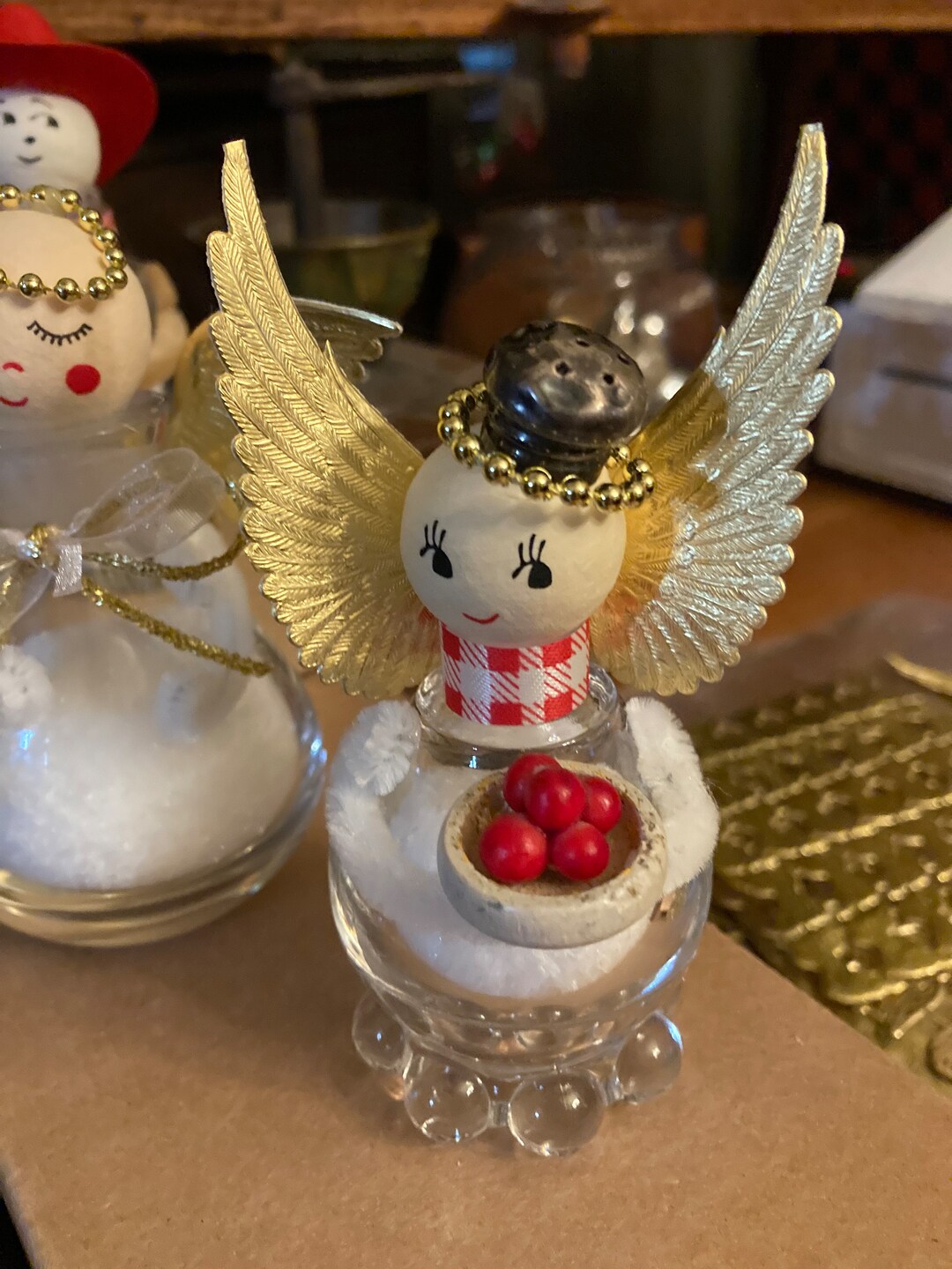 Hand Crafted Salt Shaker Angel Figurine - Etsy