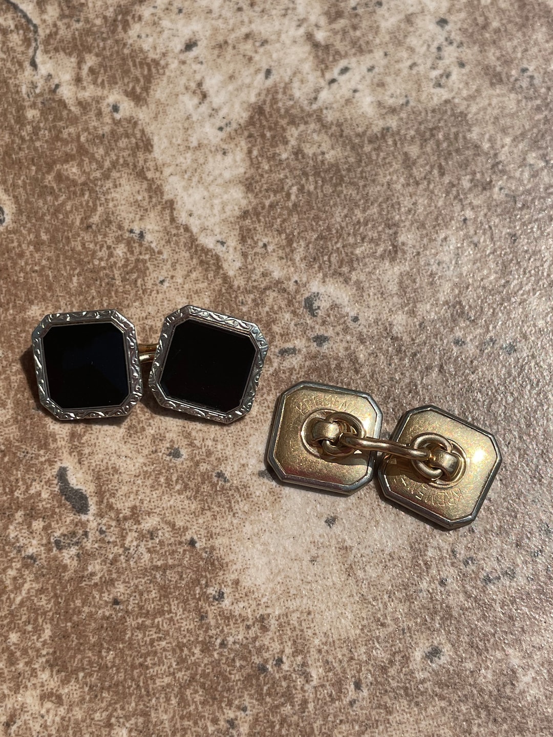 Vintage Krementz Two Tone Cuff Links - Etsy