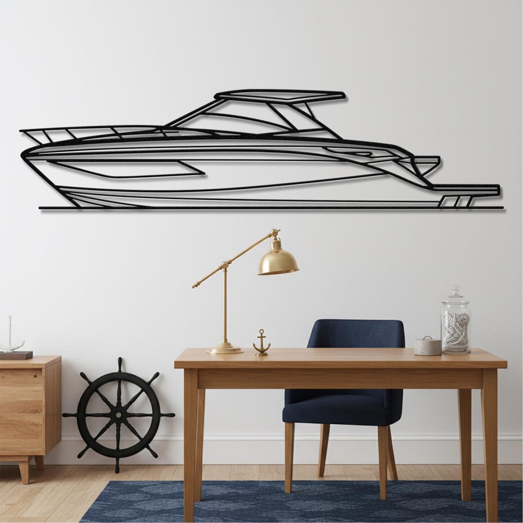 320 Sundancer 2019 Metal Wall Art, Sailboat Silhouette, Ship & Yacht ...