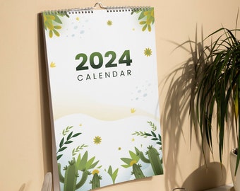 2024 Printable Wall Calander Printable Calendar 2024 Calendar Monthly ...