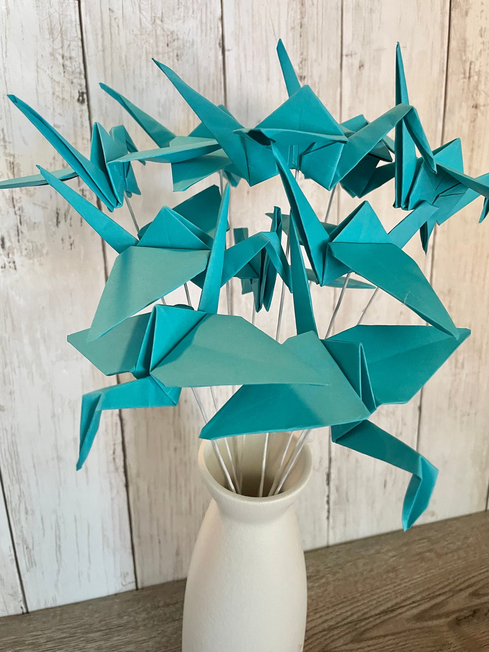 Origami Crane Bouquets in 5 Color Options for Wedding Decorations ...