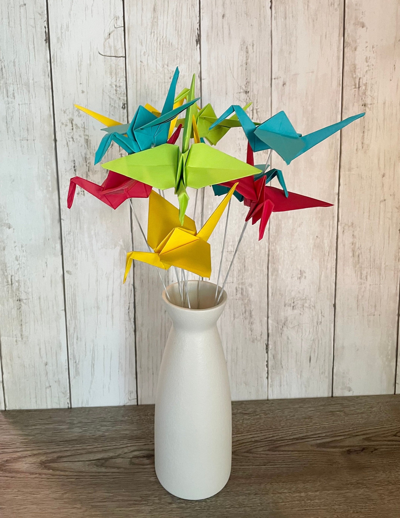 Origami Crane Bouquets in 5 Color Options for Wedding Decorations ...