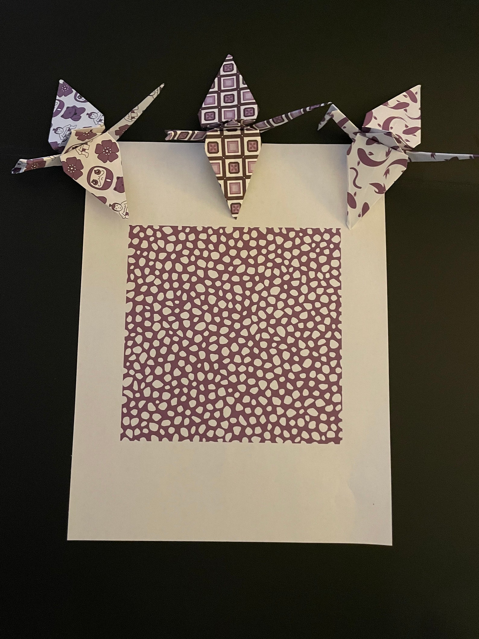 Purple Origami Paper Value Pack Japanese Inspired Patterns 6 - Etsy