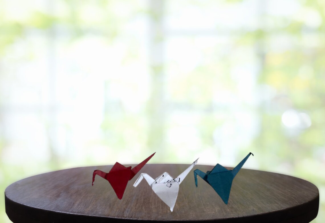 Sing Origami Crane Shadow Box for Gifts for Singers Gifts for - Etsy