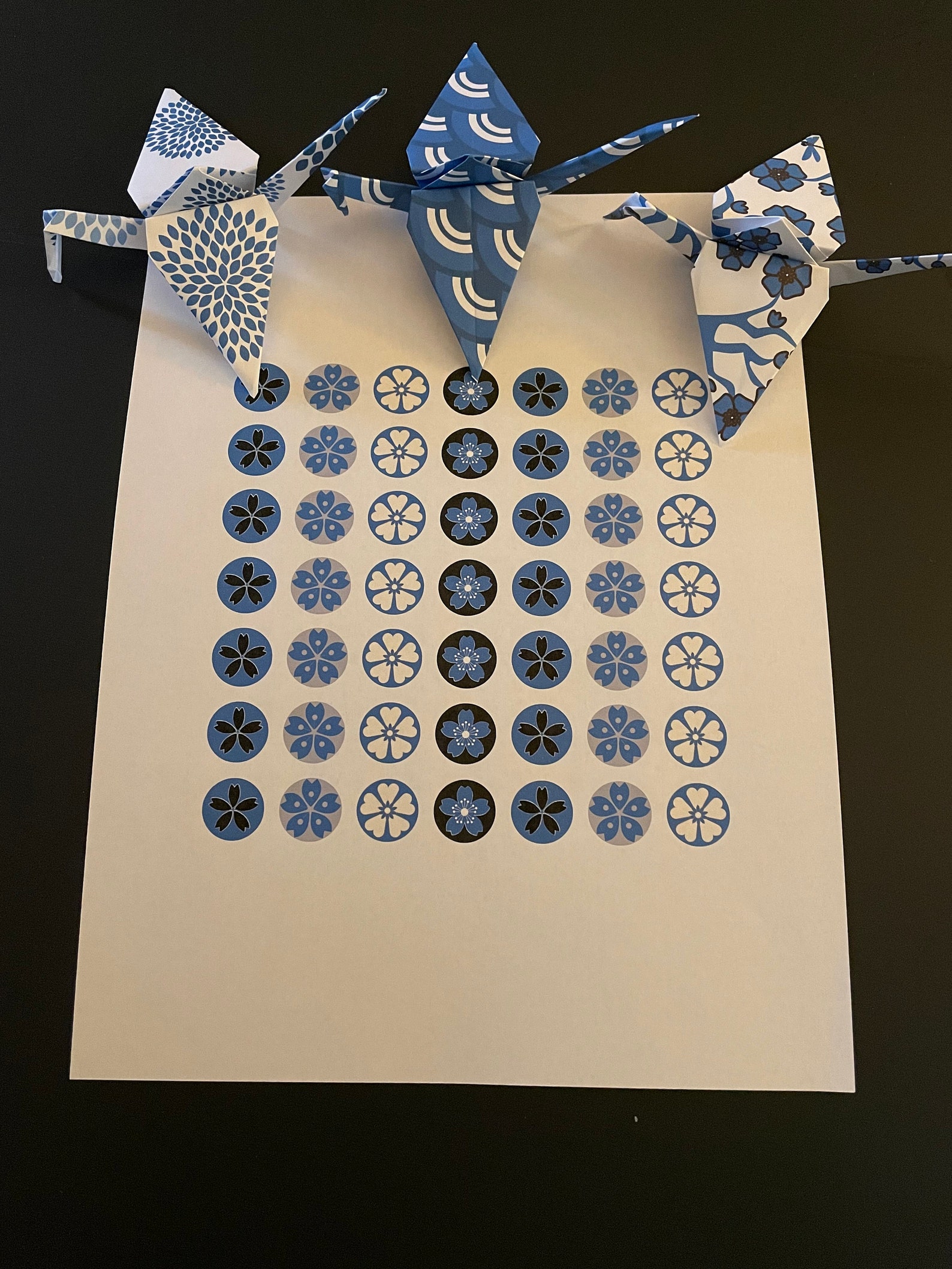 Blue Origami Paper Value Pack, Japanese Inspired, 6 in X 6 In, to ...