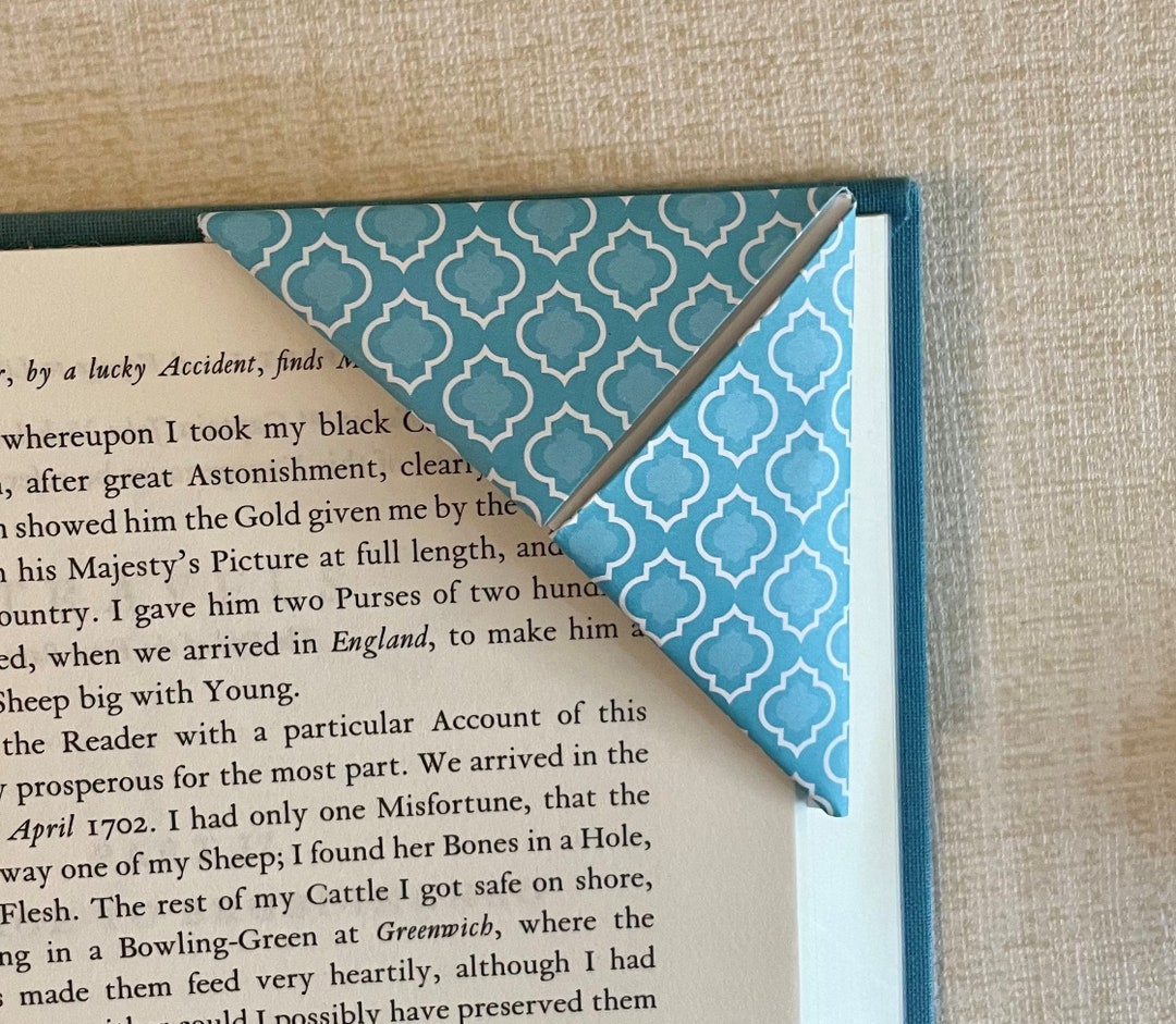 Five-pack of Geometric Patterned Origami Corner Bookmarks, Gifts for ...