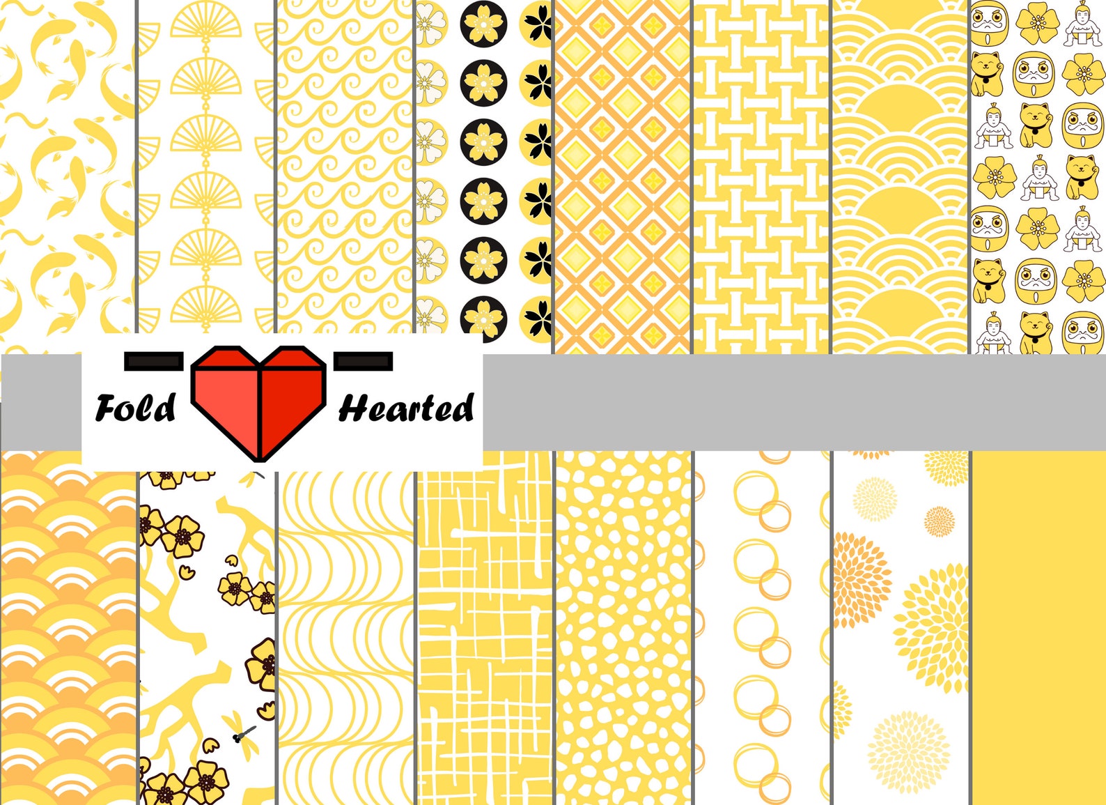 Yellow Origami Paper Value Pack, Japanese Inspired, 6 in X 6 In, to ...