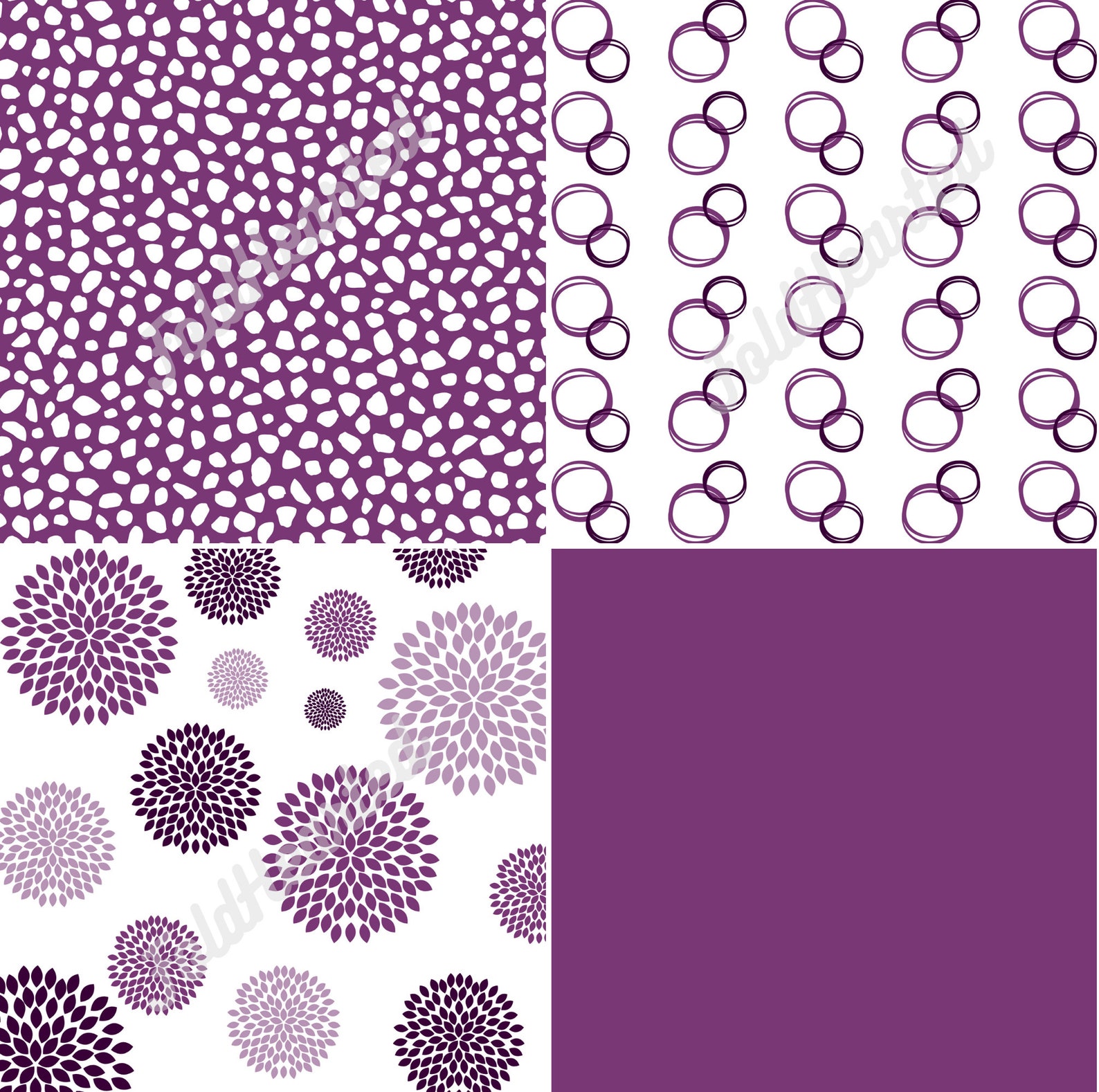 Purple Origami Paper Value Pack Japanese Inspired Patterns 6 - Etsy