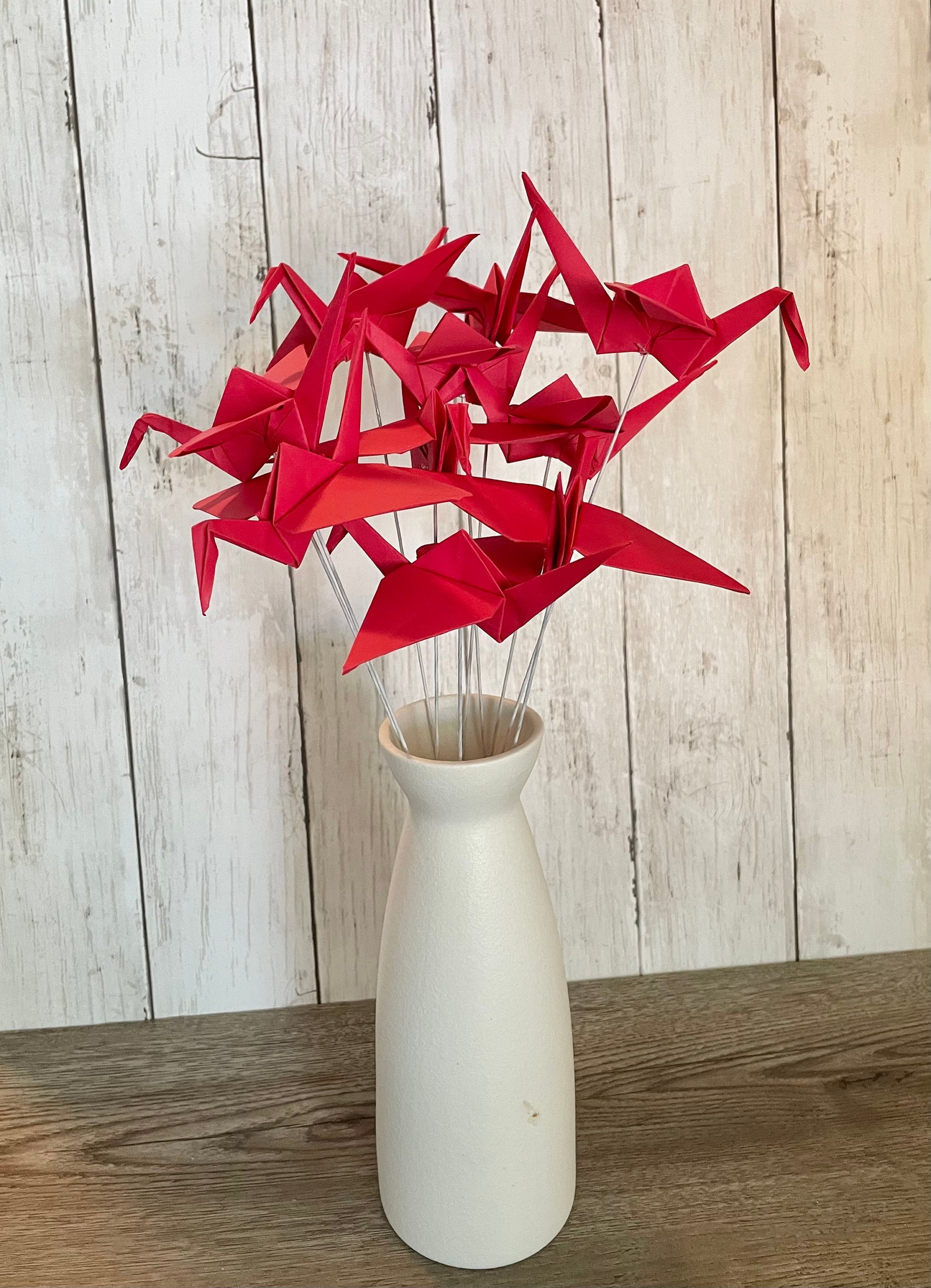 Origami Crane Bouquets in 5 Color Options for Wedding Decorations ...