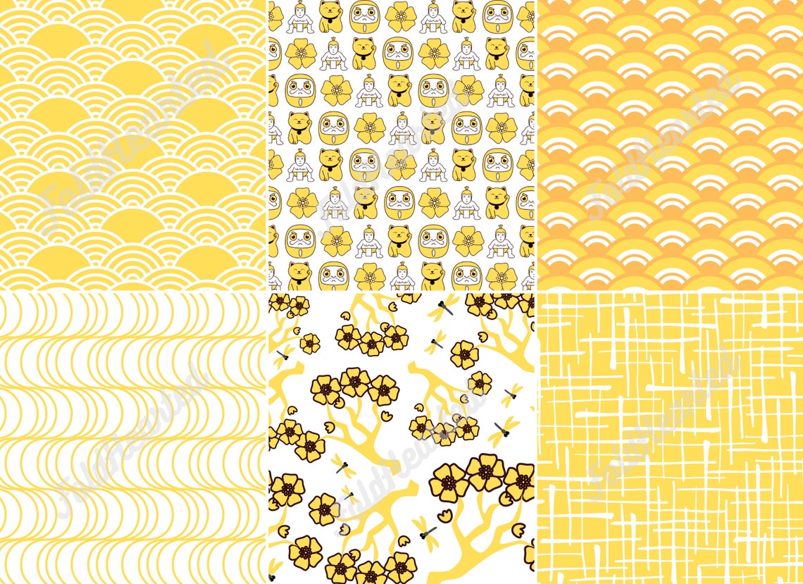 Yellow Origami Paper Value Pack Japanese Inspired 6 in X 6 | Etsy