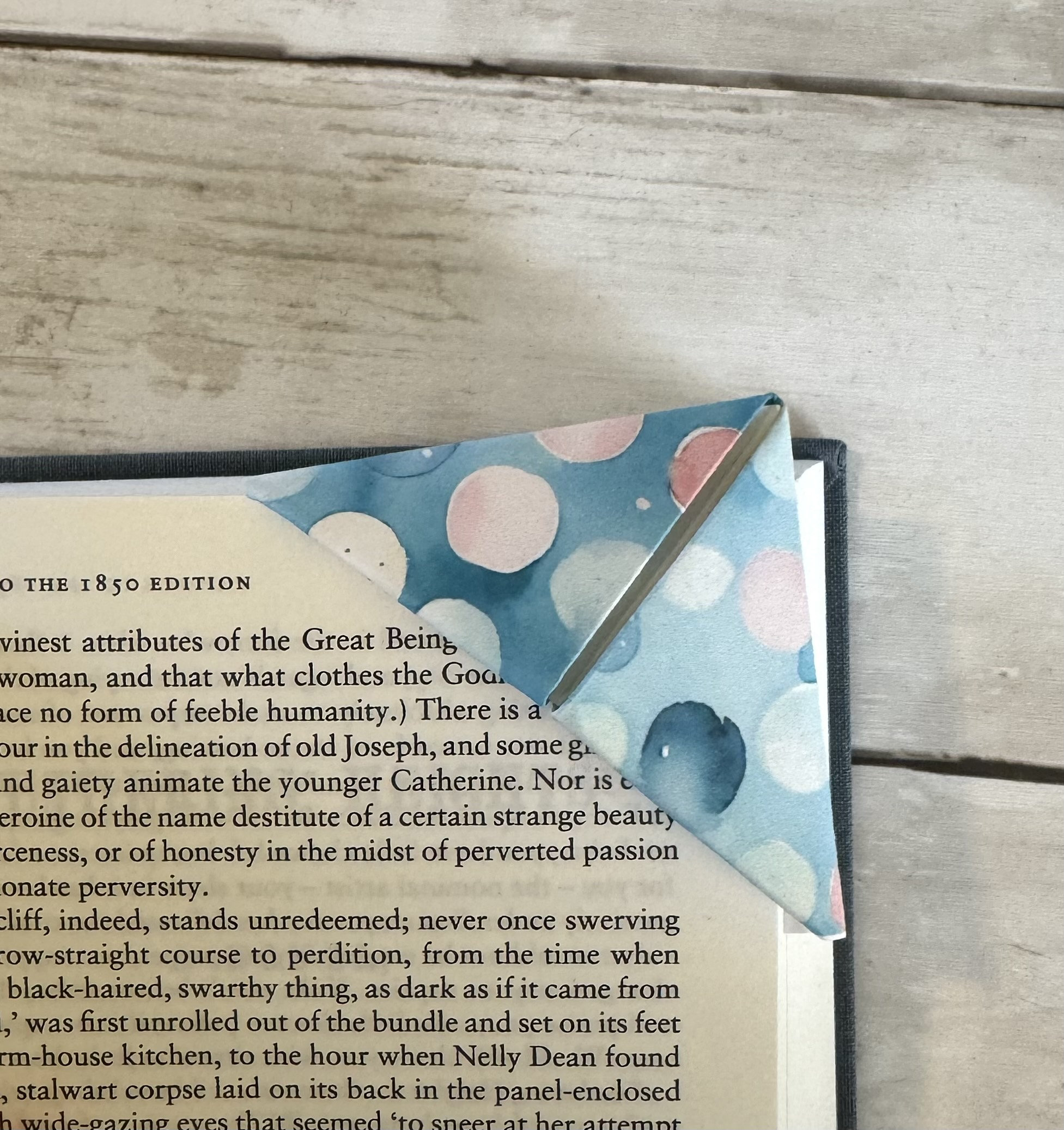 Five-pack of Origami Corner Bookmarks in Colorful Polka Dot - Etsy