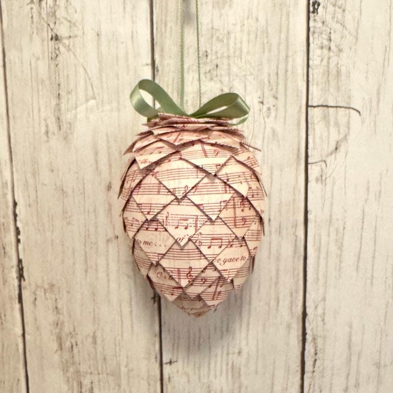 Pinecones Glass Baubles - Etsy