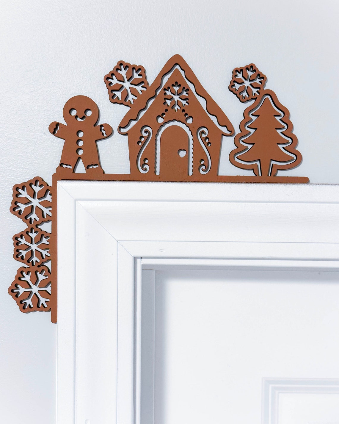 Christmas Door Decor, Over the Door Gingerbread House - Etsy