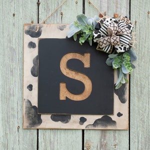 Cow Print Welcome Sign - Etsy