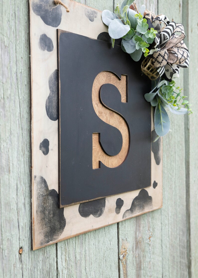 Cow Print Welcome Sign - Etsy
