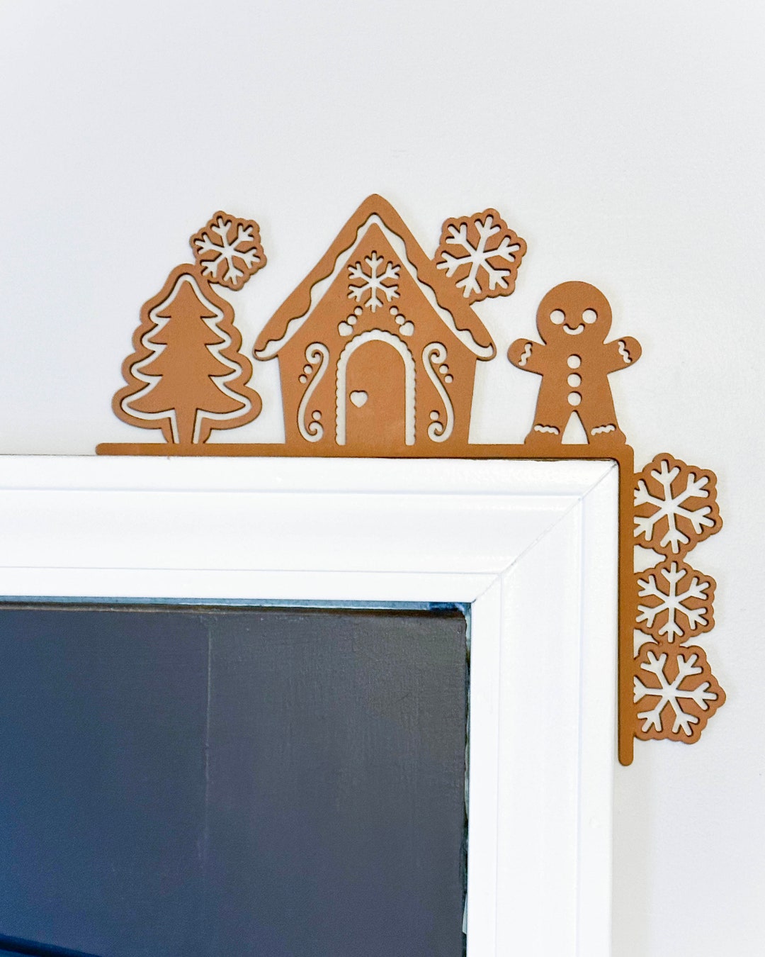 Christmas Door Decor, Over the Door Gingerbread House - Etsy