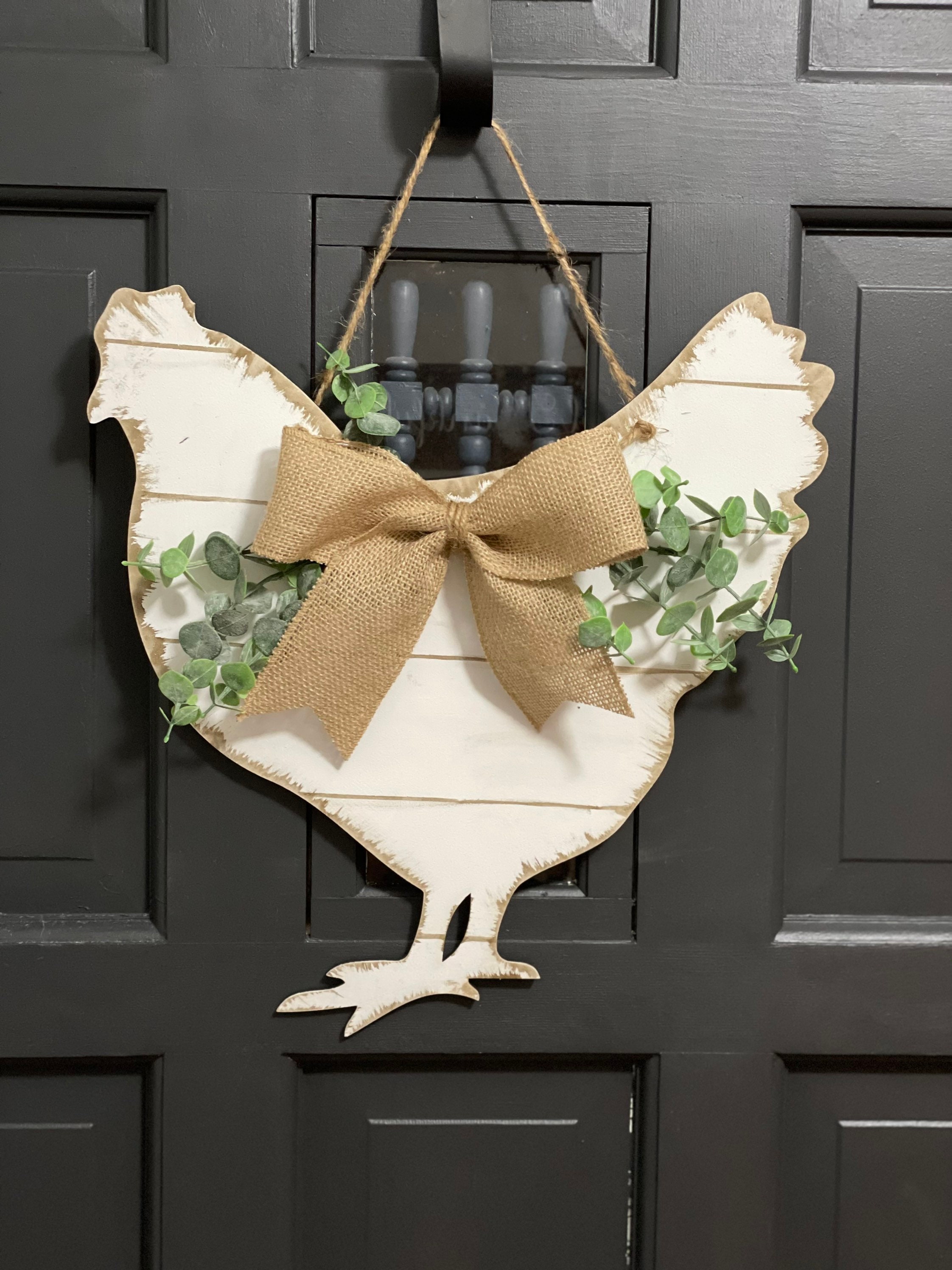 Chicken Door Hanger Welcome Door Hanger Chicken Lover Gift - Etsy
