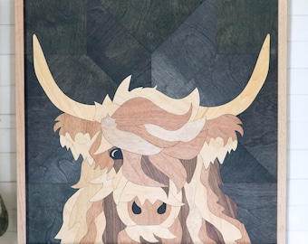 Highland Cow Farmhouse Decor - Etsy