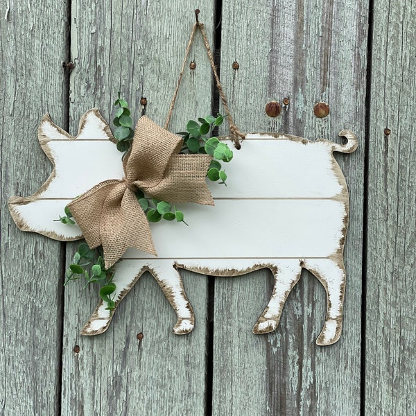 Pig Door Hanger - Etsy
