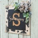 Cow Print Welcome Sign - Etsy