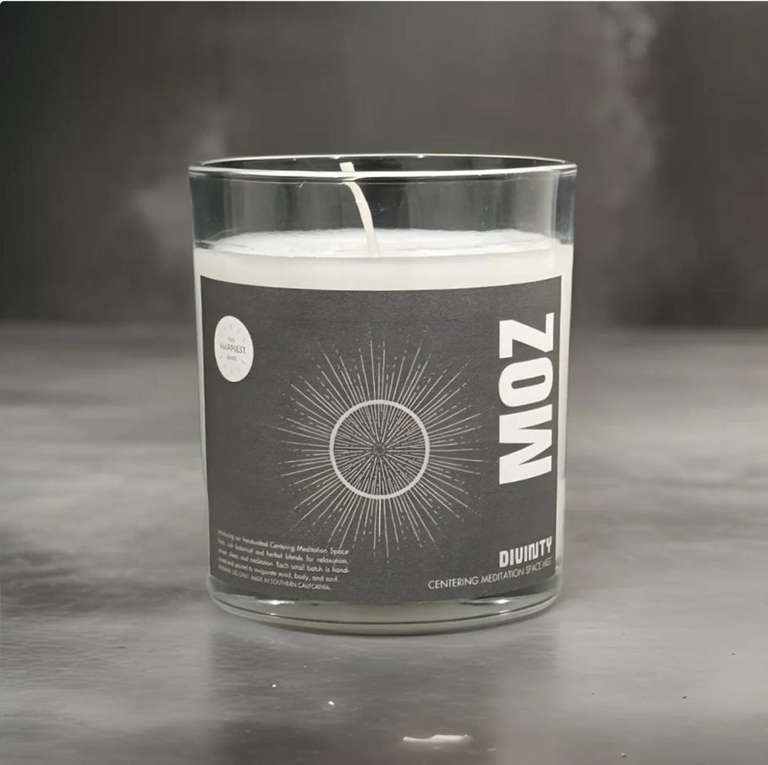 DIVINITY | Moments of Zen Centering Meditation Candle (handmade in ...