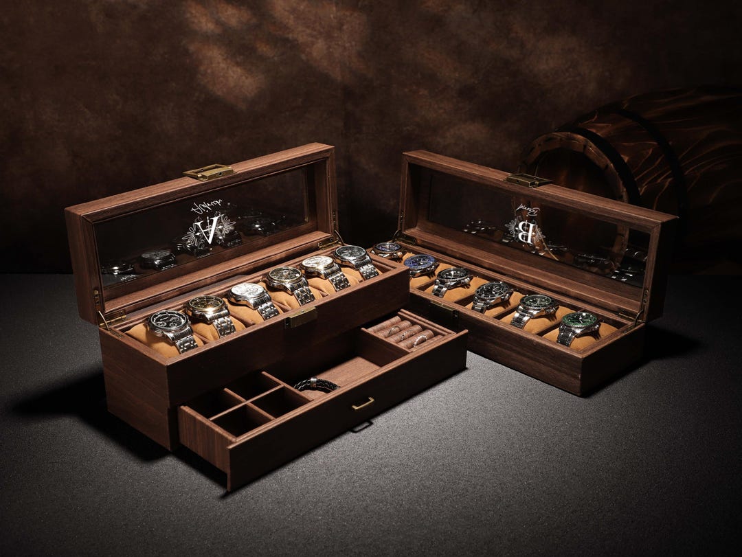 Personalized Watch Storage, Groomsmen Gifts, Engraved Watch Box for Men ...