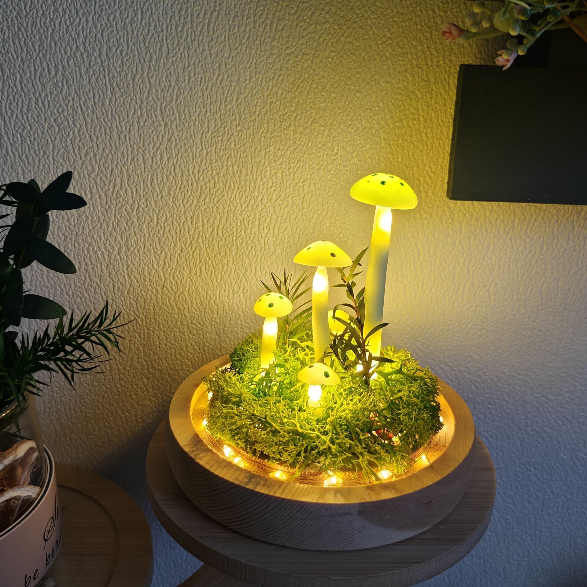 Handmade Glowing Mushroom Lights Fairy Glow Home Decor Fungus Lights ...