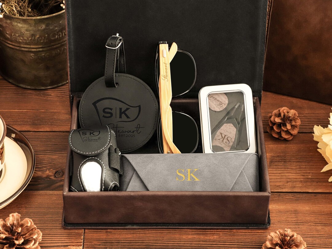 Personalized Golf Gift Box, Golf Gifts for Men, Groomsmen Gifts, Golf ...