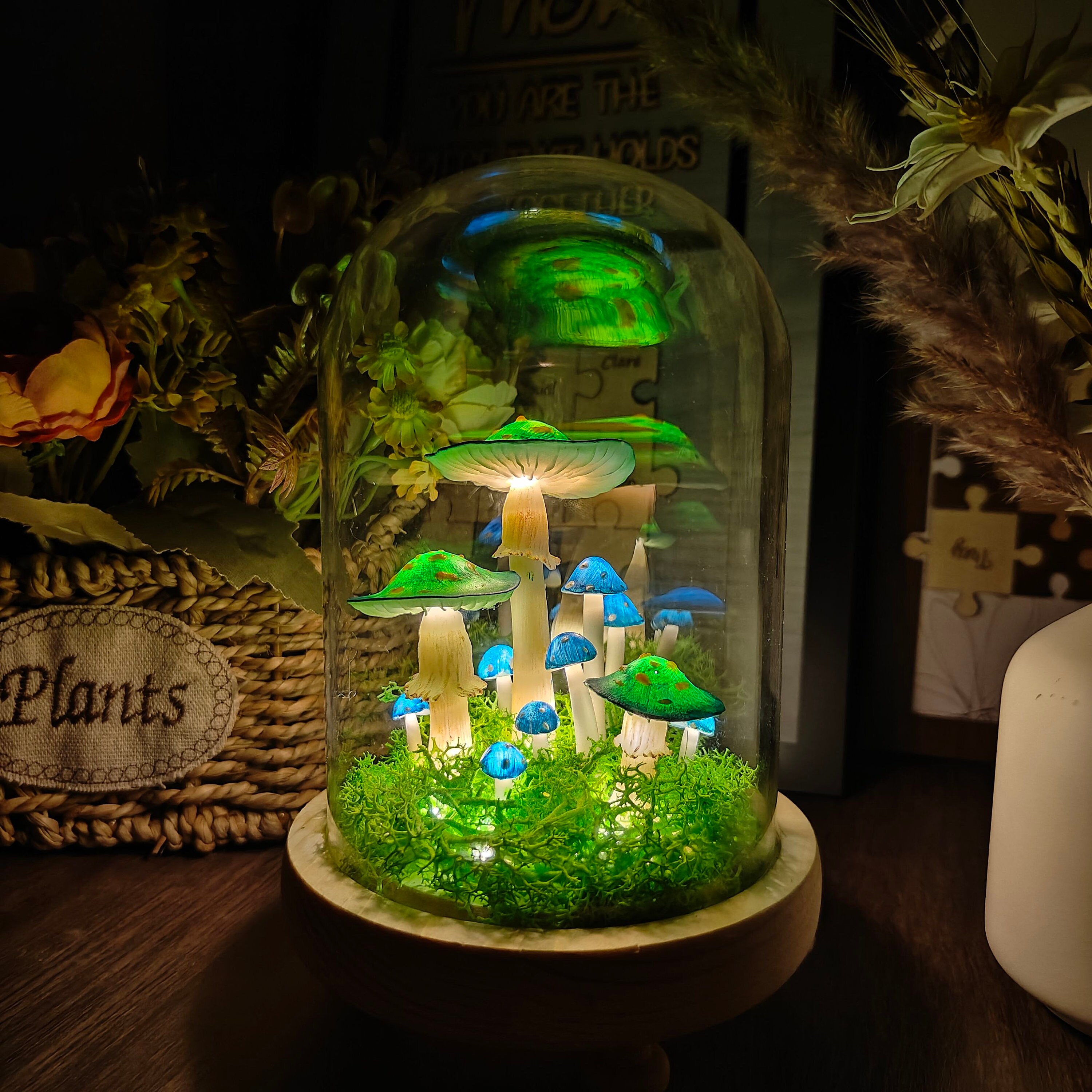 Handmade Colorful Mushroom Lights Creative Gift Mushroom Night Light ...