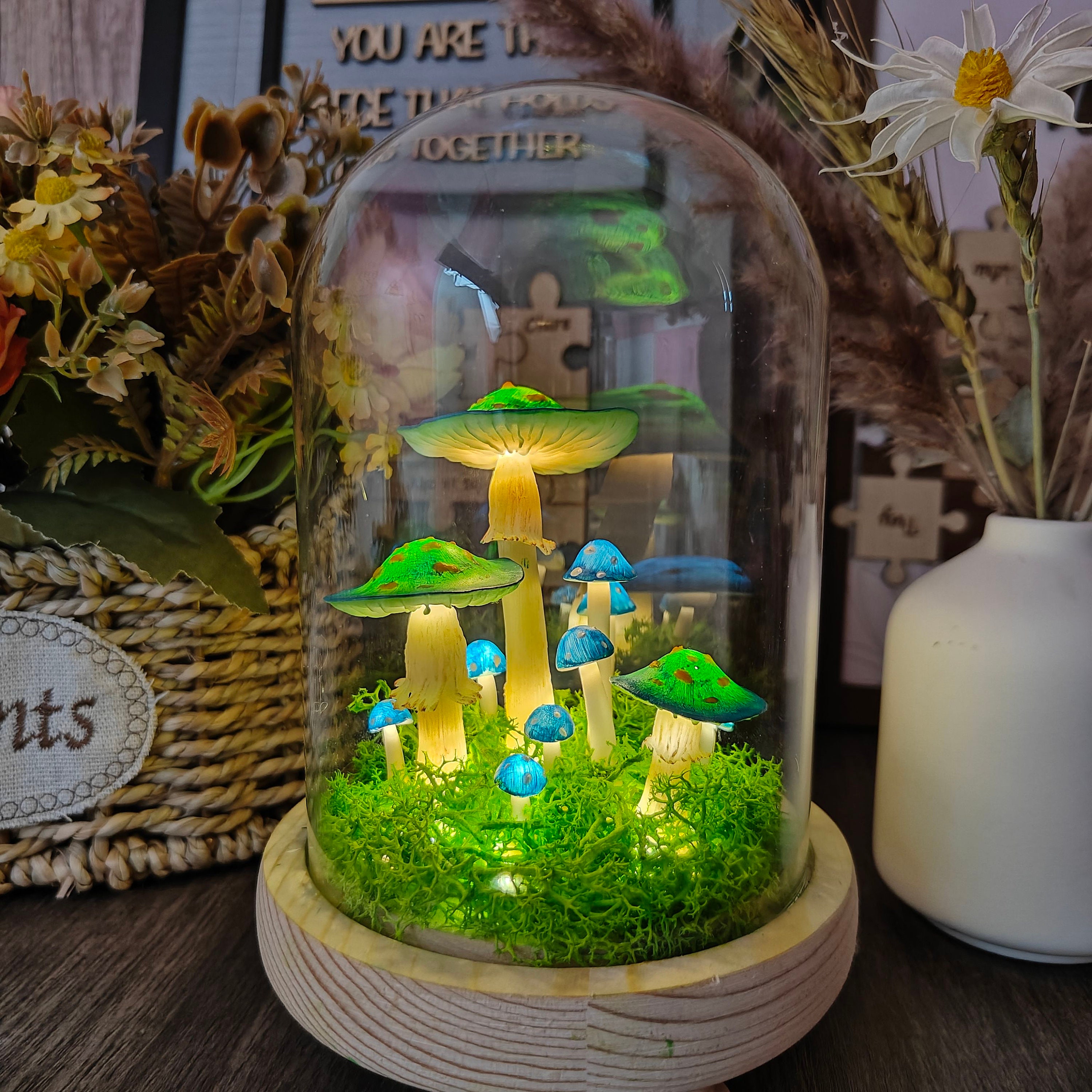 Handmade Colorful Mushroom Lights Creative Gift Mushroom Night Light ...