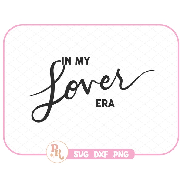 In My Lover Era Svg - Etsy