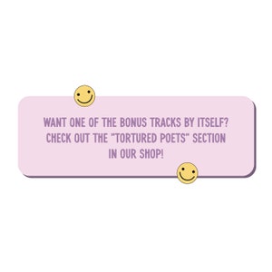 The Tortured Poets Dept. Bonus Tracks SVG-DXF-PNG / Files for Creators ...