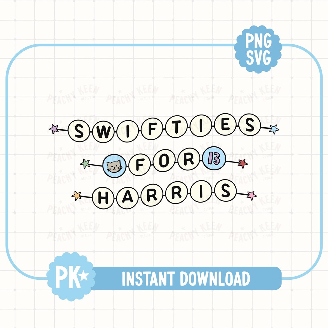 Taylor Fans for Harris SVG PNG / Trendy File for Creators / Team Kamala ...