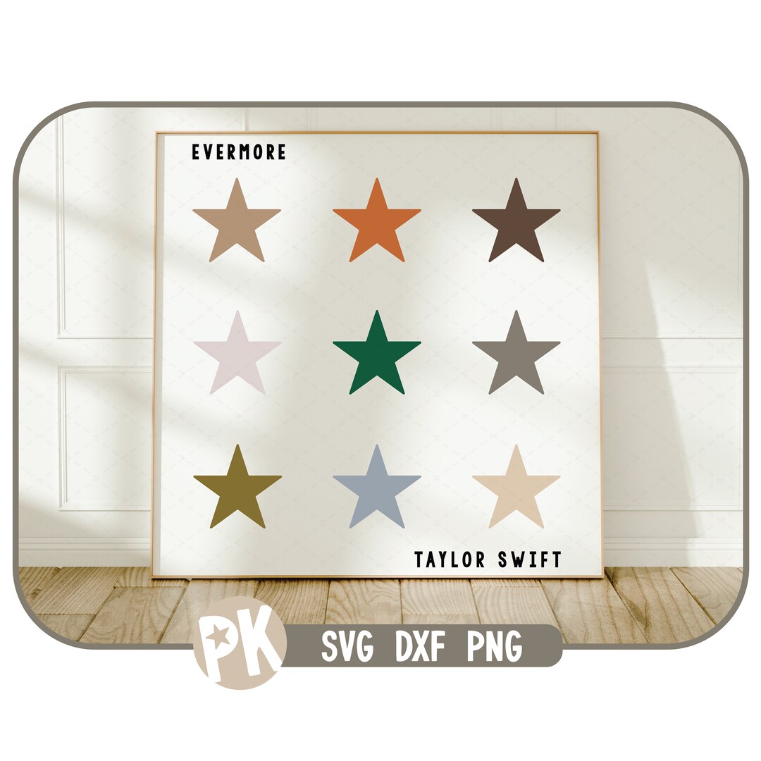 Evermore Color Palette Svg Dxf Png Trendy Files For Creators