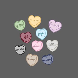 Taylor Eras as Candy Hearts PNG / Trendy File for Creators ...