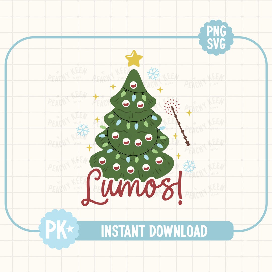 Lumos Christmas Tree SVG PNG / Trendy File for Creators / Sublimation ...