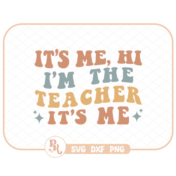 Its Me Hi Im the Teacher Its Me Svg - Etsy Canada