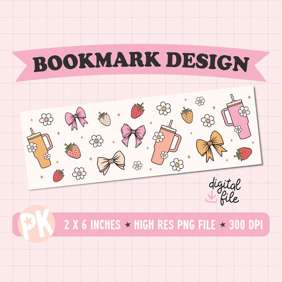 Girly Girl Summer Bookmark Design / PNG File / File for Creators ...
