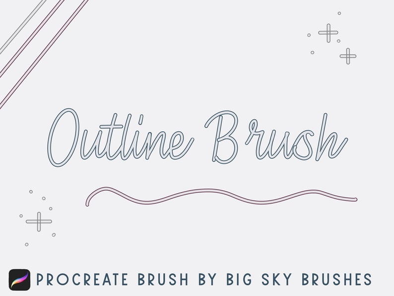 Hand Lettering Brush Set for Procreate | Shadow Brush | Outline Brush ...