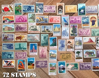 50 States Stamps | Etsy
